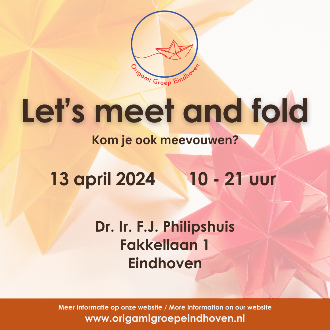 Kom, we gaan samen vouwen! - Origami Groep Eindhoven